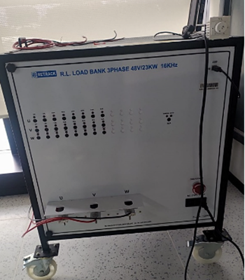 RL Load Bank Three Phase 48V/23KW 16KHZ – Retrack Systems